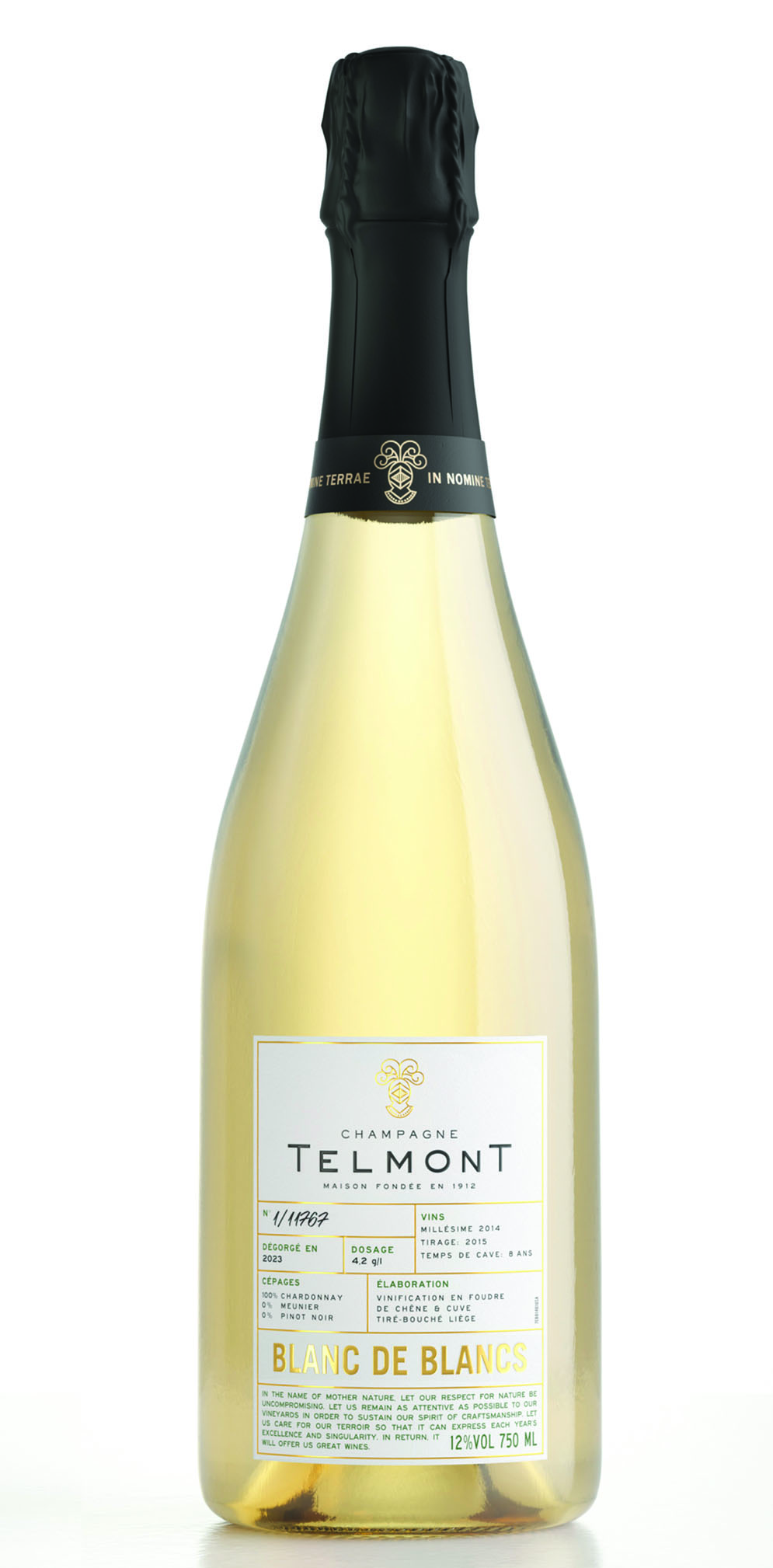 Champagne Telmont Blanc De Blancs 2014 from France - Winner of Gold ...